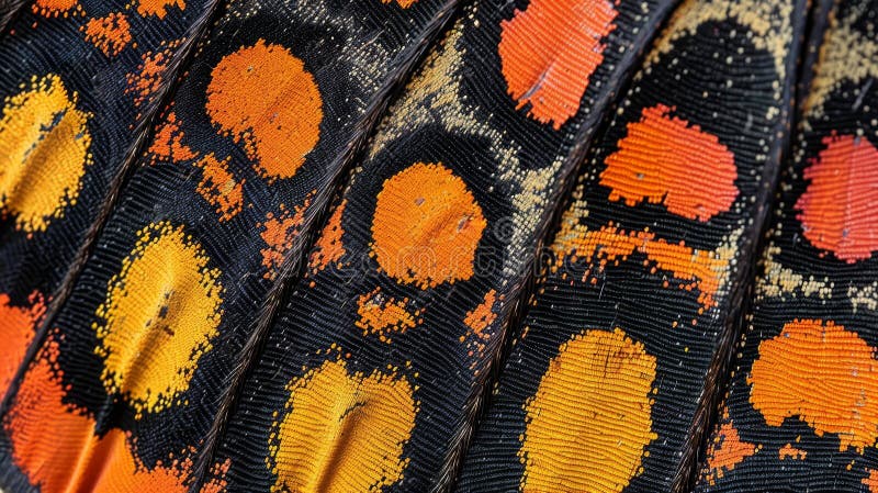 Detailed View of Vibrant Pattern on Tropical Butterfly Wing for ...