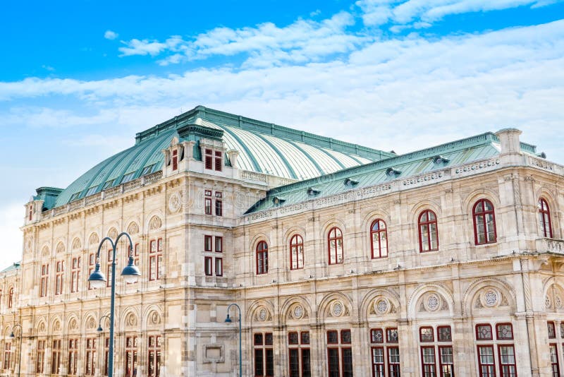 A Detailed View of the Vienna State Opera House in Vienna Stock Photo ...