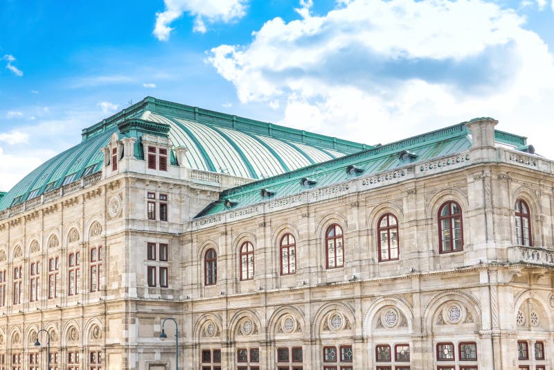 A Detailed View of the Vienna State Opera House in Vienna Editorial ...