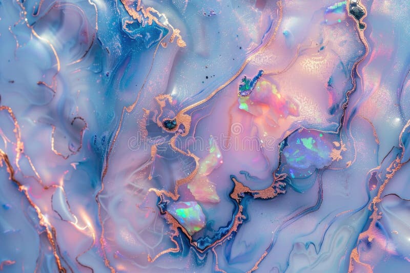 A Detailed View of a Viscous Liquid with Tiny Ripples and Surface ...