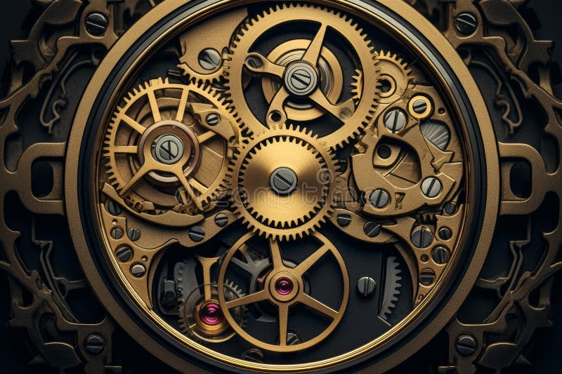 Detailed View of a Watch& X27;s Inner Gears and Cogs, Symbolizing ...