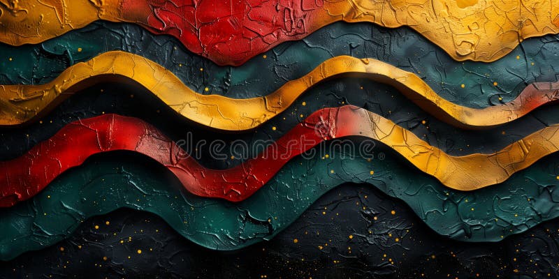 Detailed View of a Wave Painted with Precision and Depth in Vibrant ...