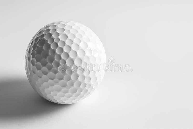 Close-up of Golf Ball on White Background Stock Photo - Image of golf ...
