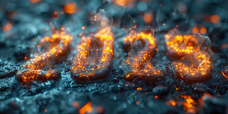 Detailed View of the Word Fire Written on a Surface Stock Image - Image ...