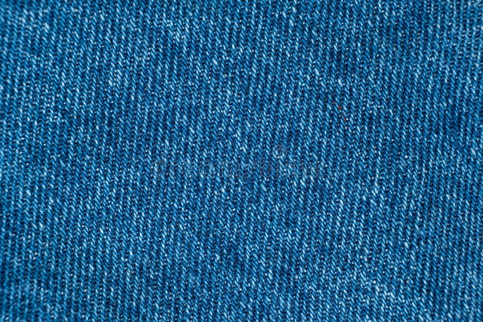 Detailed View of Woven Blue Denim Threads. Stock Image - Image of ...