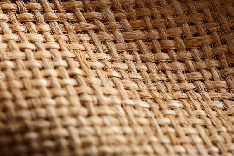 Detailed View of Woven Hemp Fabric with Natural Light Stock Image ...