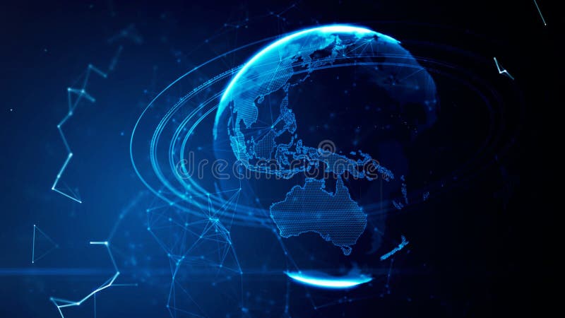 Detailed Virtual Planet Earth Stock Illustration - Illustration of ...