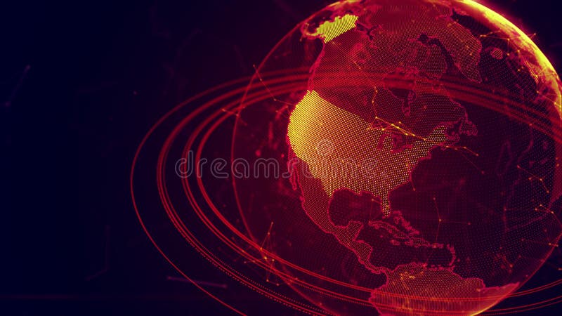Detailed Virtual Planet Earth Stock Illustration - Illustration of ...