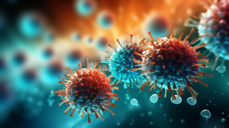 Detailed Virus Texture Design with Intricate Patterns in High ...