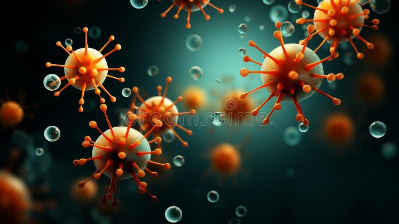 Detailed Virus Texture Design with Intricate Patterns in High ...