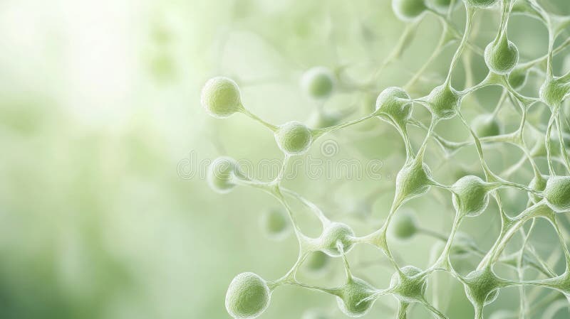 A Detailed Visual of Interconnected Molecular Structures, Representing ...