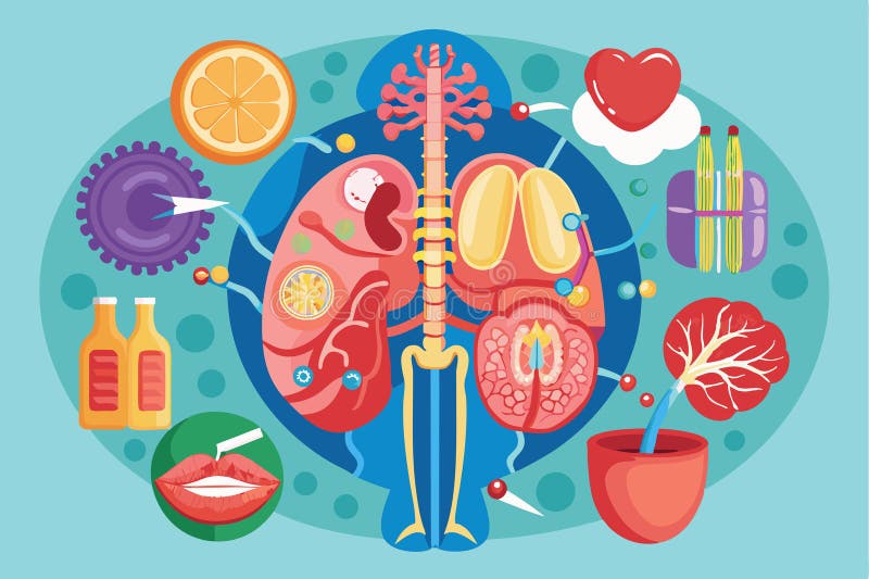 Detailed Visual Representation of Internal Organs and Their Structures ...