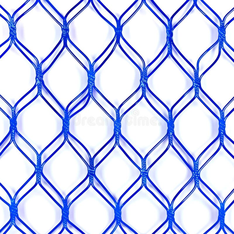 Detailed Visualization of a Blue Plastic Mesh Showcasing an Intricate ...