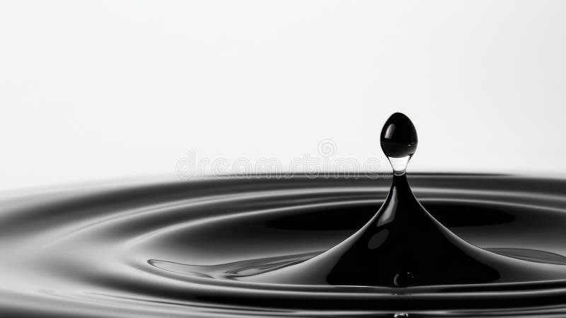 A Detailed Water Splash with Droplets Captured in Isolated Motion Stock ...