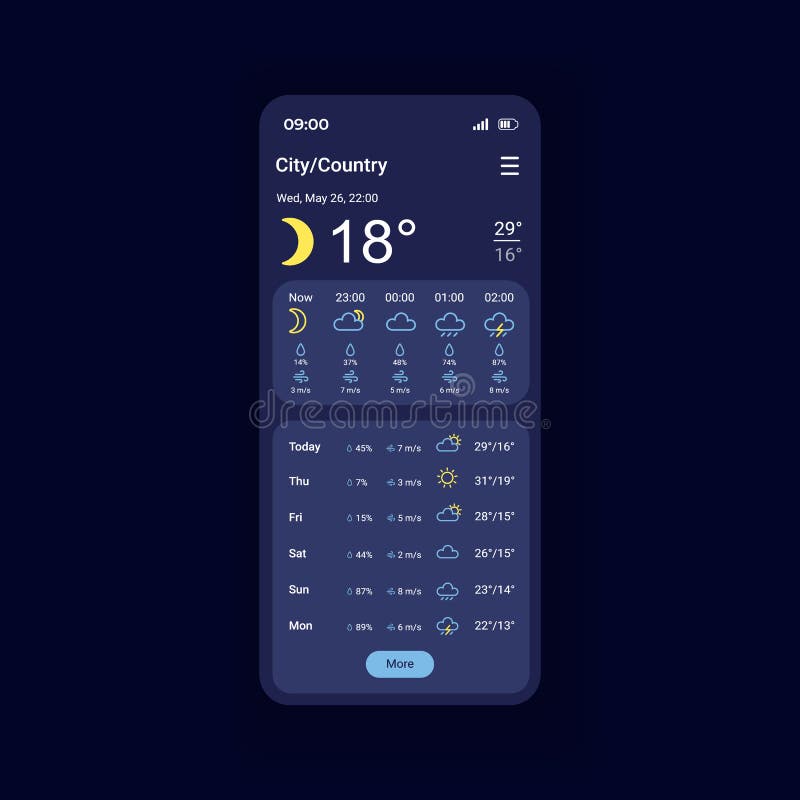 25 detailed weather icons stock vector. Illustration of snow - 26107956