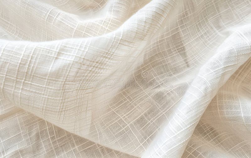 Detailed White Linen Fabric Texture Background with Textured Patterns ...