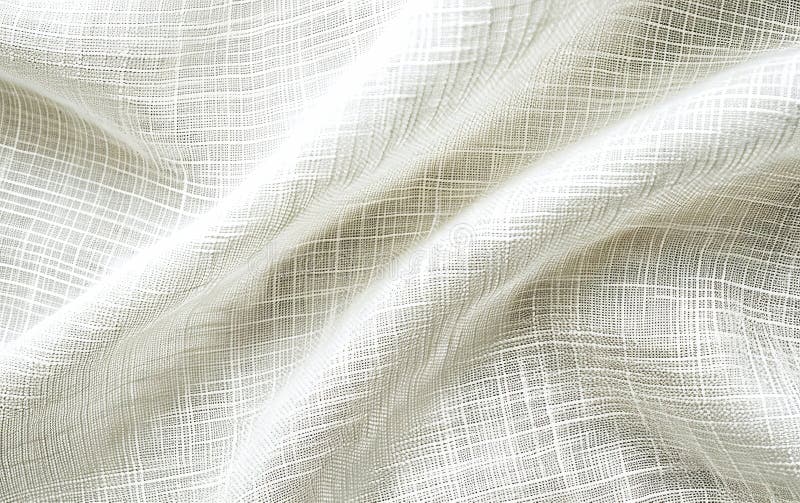 Detailed White Linen Fabric Texture Background with Textured Patterns ...