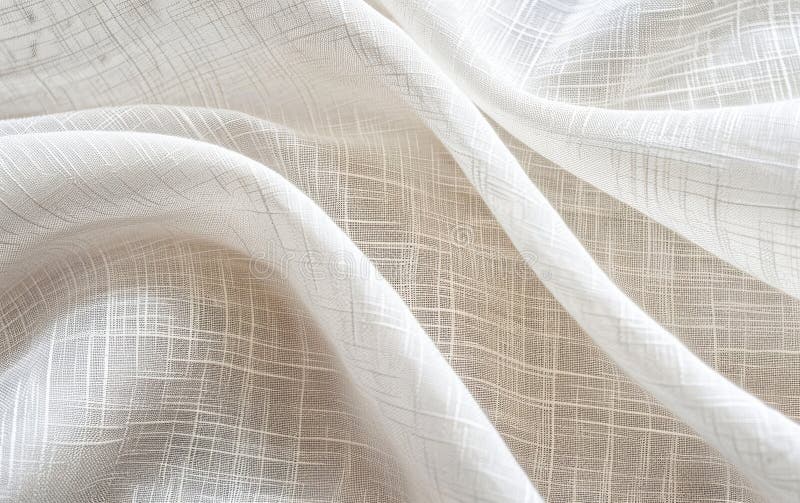 Detailed White Linen Fabric Texture Background with Textured Patterns ...