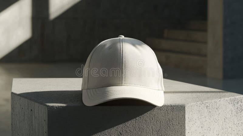 Detailed White Pixelated Cap on Concrete Blocks with Gray Architectural ...
