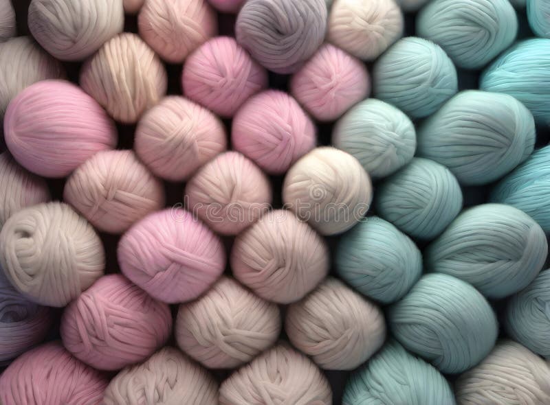 Detailed Wool Background with K Pastel Tones. Stock Illustration ...