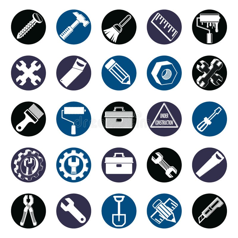 Detailed Work Tools Collection, 3d Vector Repair Instruments, Ca Stock ...