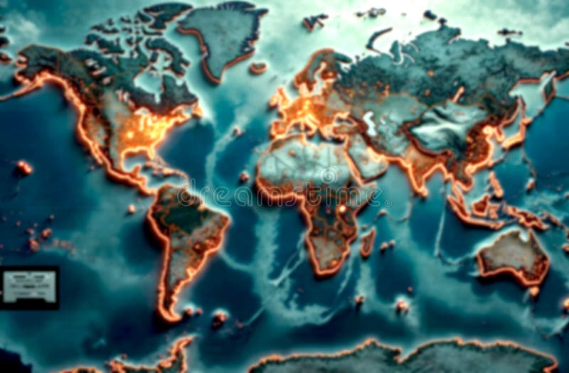 Global Conflicts Highlighted on World Map Depicting Military ...