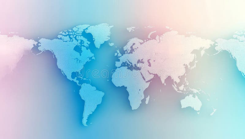 Detailed World Map Showcasing Geographical Boundaries of Countries on a ...