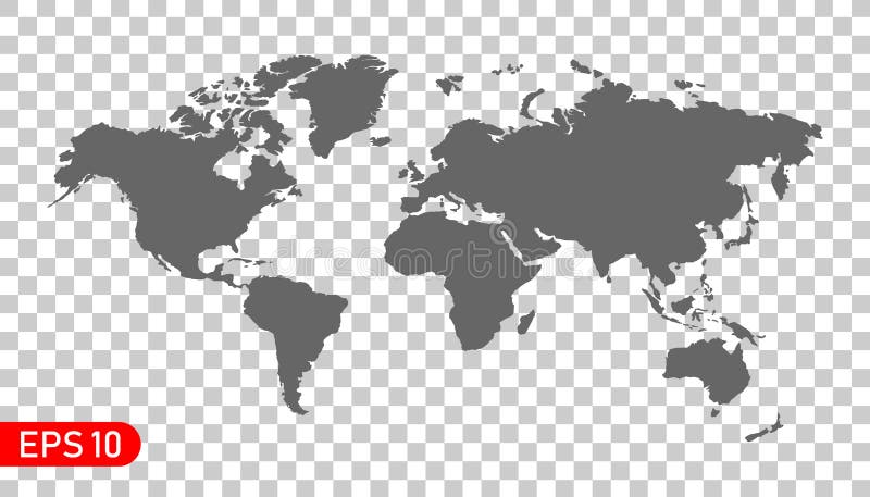 Detailed World Map. Vector Illustration. EPS 10 Stock Vector ...