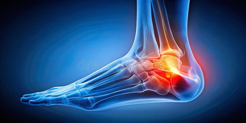 Detailed XRay of Ankle Joint Identifying Pain and Potential Bone ...