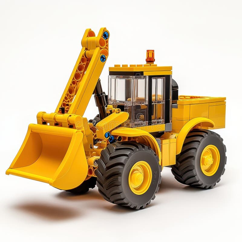 A Detailed Yellow Construction Vehicle Model Designed for Building and ...