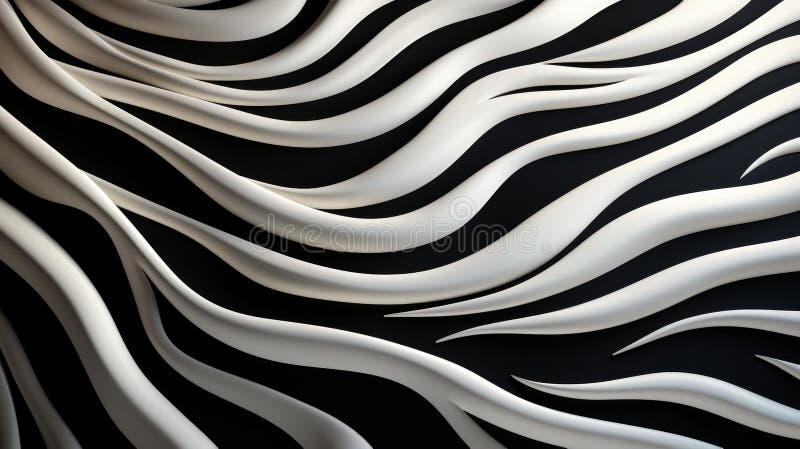 Detailed Zebra Print Texture Illustration with Intricate Patterns and ...
