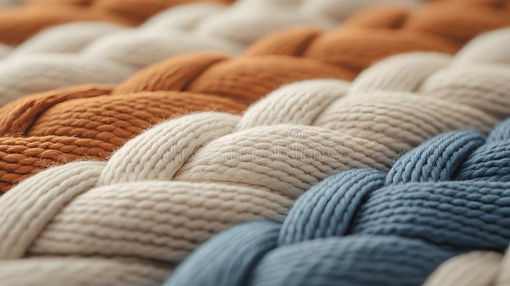 Detailed Zoomed View of Colorful Complex Stitchwork Highlighting ...