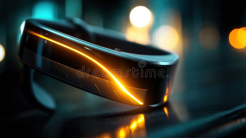 Exploration of Modern Wearable Technology with Glowing Accents in ...