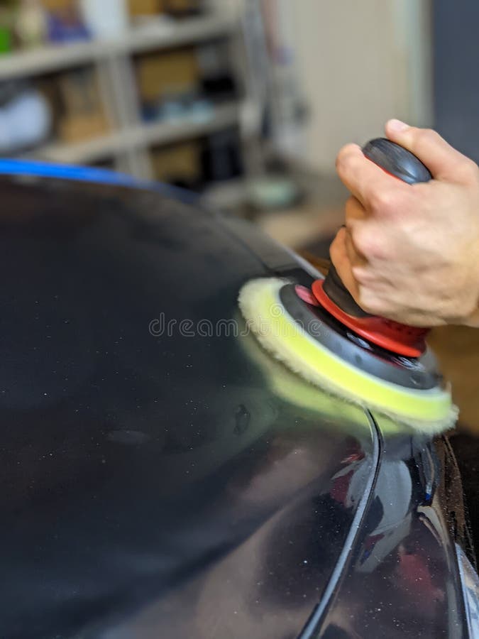 Car surface buffing stock photo. Image of clean, coating - 34932570