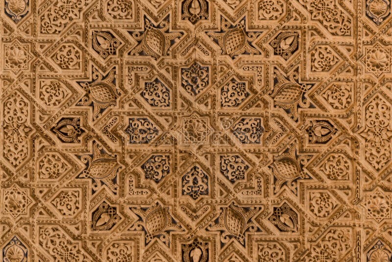 Patterns of Alhambra stock photo. Image of artwork, detail - 103314222