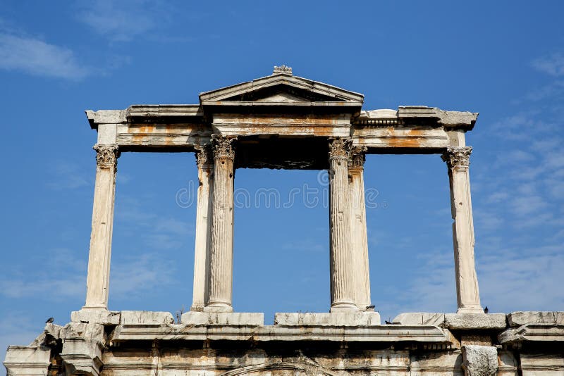 Details of ancient columns stock photo. Image of building - 141765336