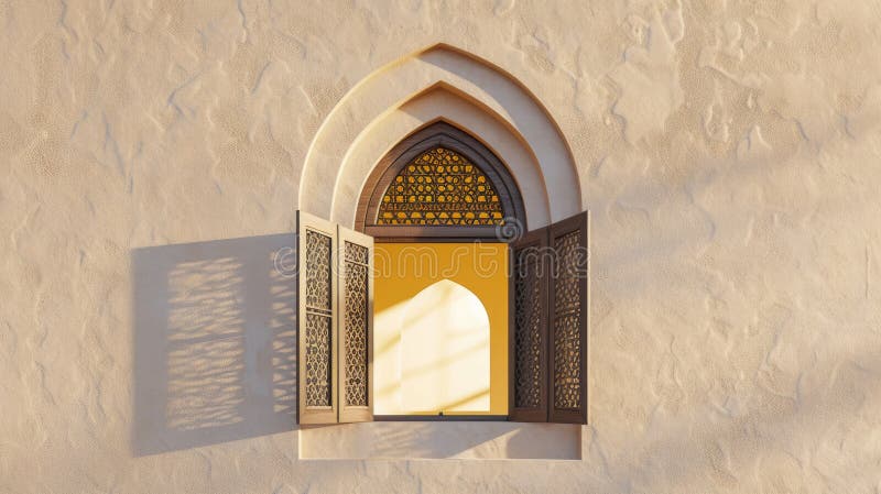 Arabic Style Open Window stock photo. Image of light - 309032160