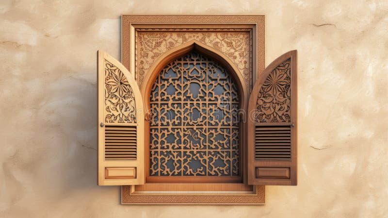 Arabic Style Open Window stock photo. Image of serene - 310506840