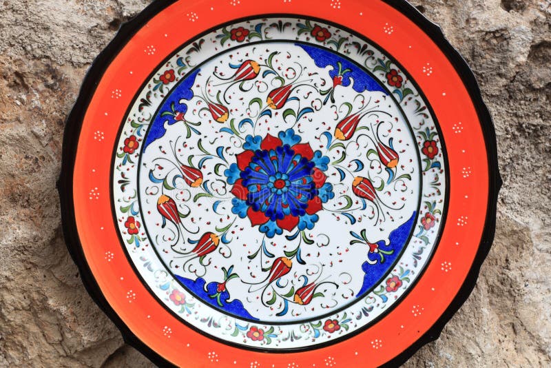 Details of arabic plate stock photo. Image of classical - 45172446
