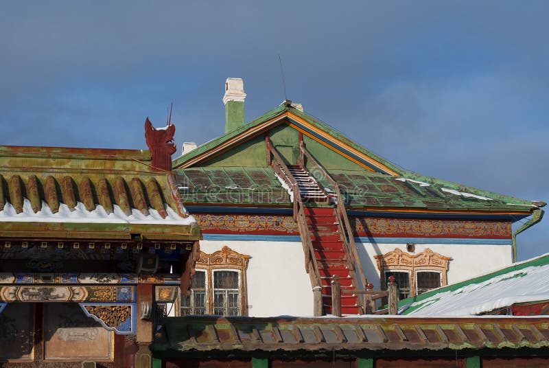 Details of Architecture in the Mongolian Style. Buildings of the ...