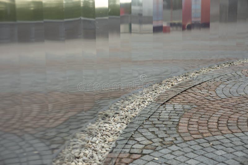 Details of the Area. Pedestrian Zone in the Park Stock Image - Image of ...