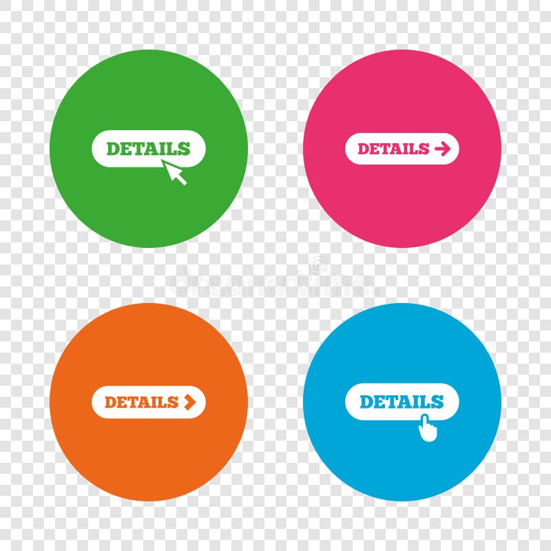 Details with Arrow. More Symbol and Cursor. Stock Vector - Illustration ...