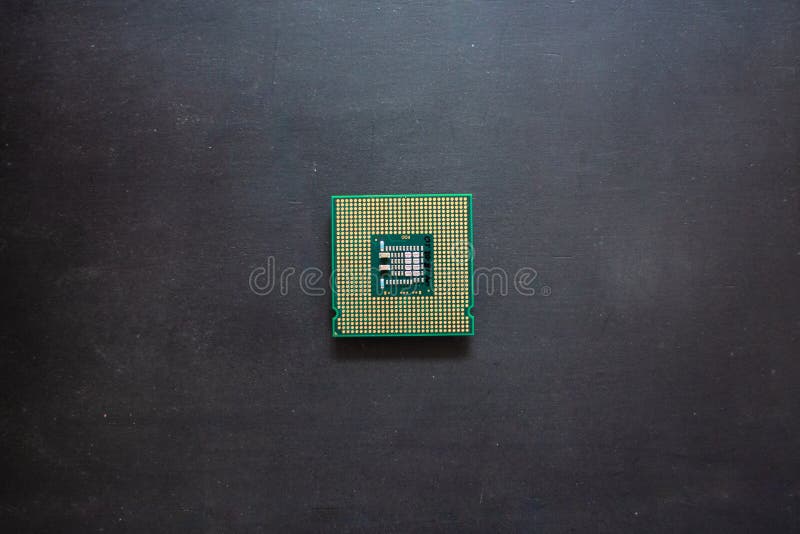 Details on the Back of the Processor Stock Photo - Image of gadget ...