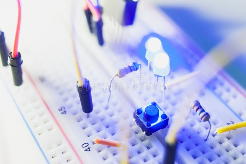 Details of Breadboard for Modern Robotics Stock Image - Image of ...