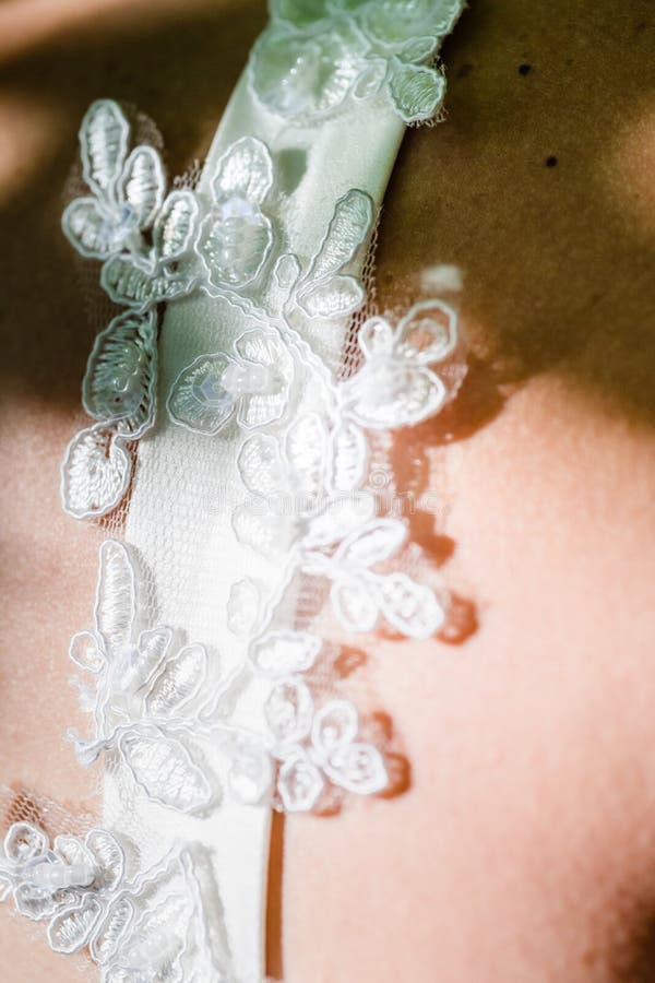 Details from the Bride Wedding Dress and Accessories Stock Image ...