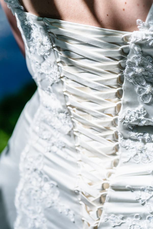 Details from the Bride Wedding Dress and Accessories Stock Photo ...