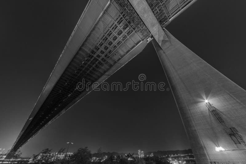 Details of Bridge, Viewed from Bottom. Building Abstract Background ...