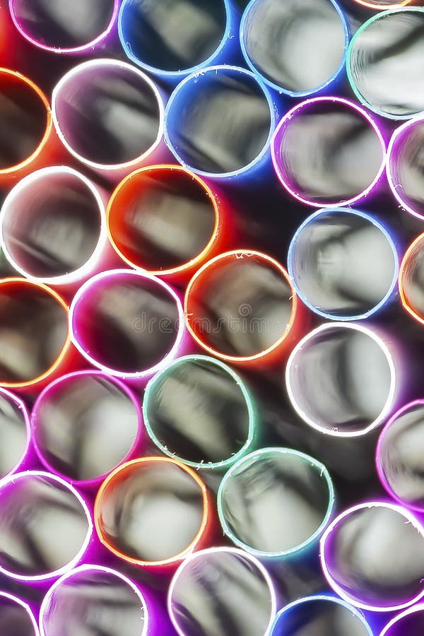 Details of a Bundle Straws in Many Colors 1 Stock Image - Image of ...