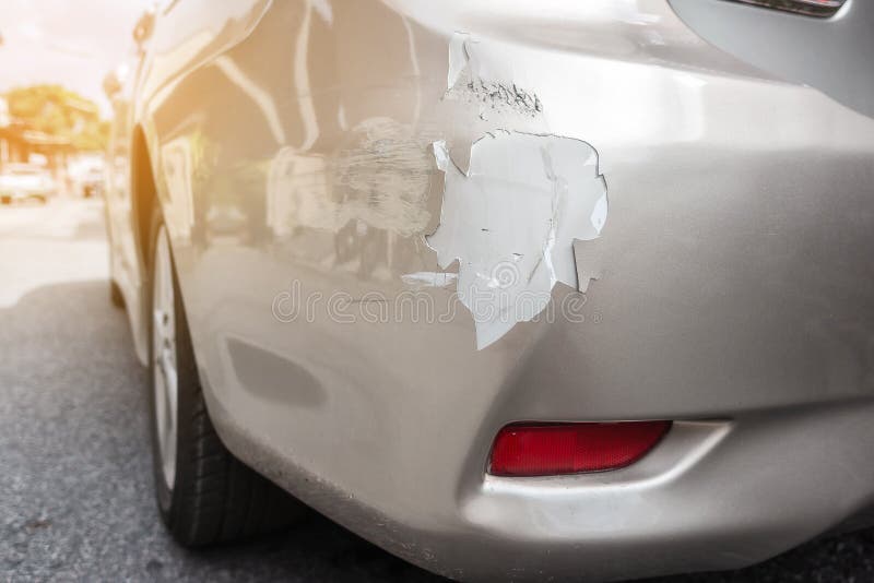 Details of a Car in an Accident with Crack Colour Texture Stock Photo ...