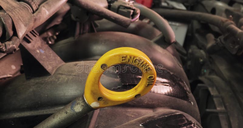 Car Engine Bay Probe Lens Slider Motion Stock Footage - Video of ...